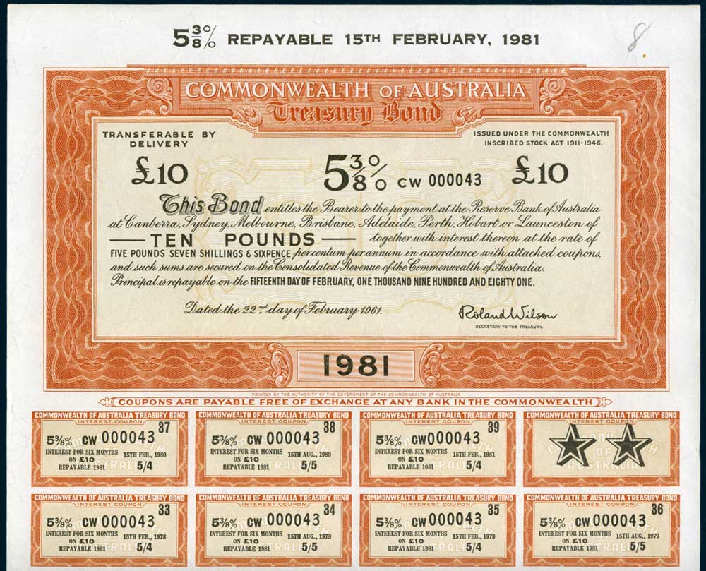 War Related Issues & Treasury Bonds - Sale 100 - Noble Numismatics