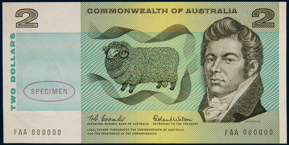 Australian Banknotes - Decimal Specimen Notes - Sale 89 - Noble Numismatics