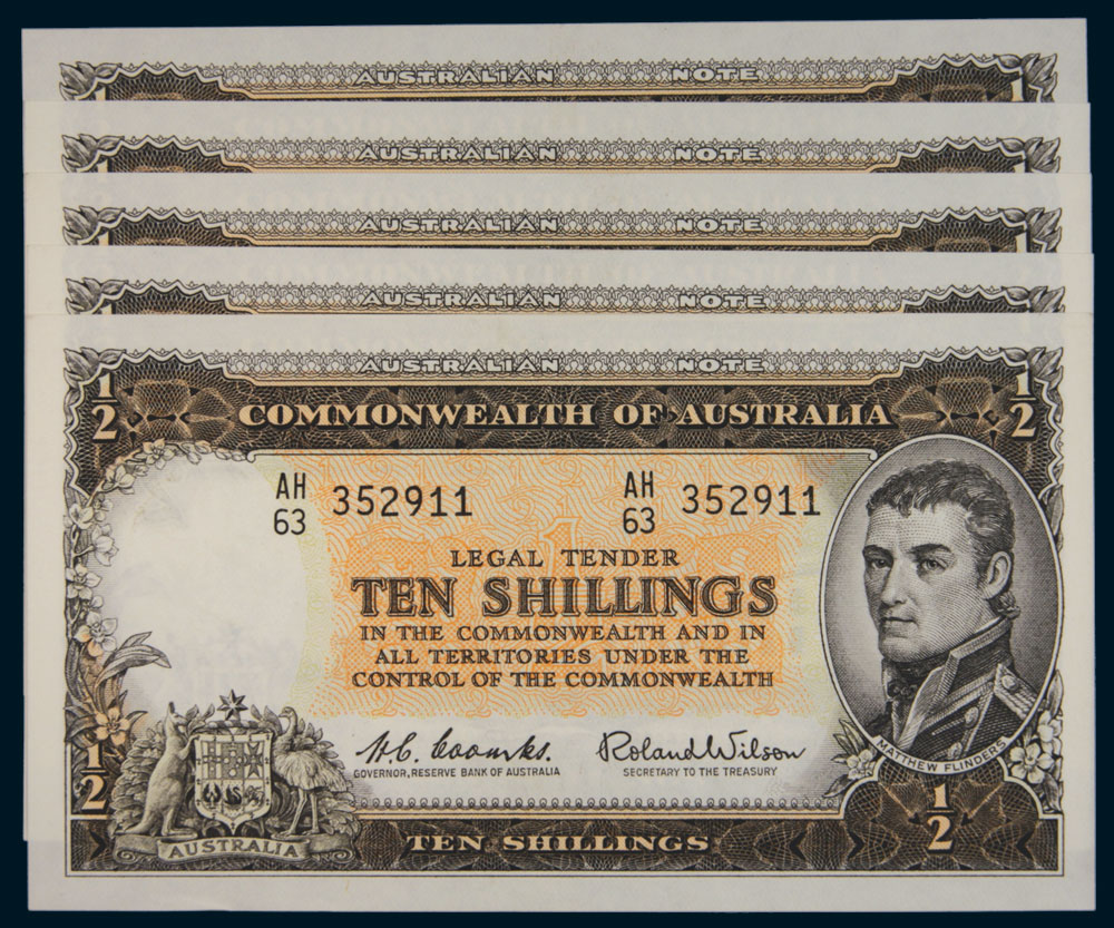 Australian Banknotes - Commonwealth Issues - Pre-Decimal - Sale 91 ...