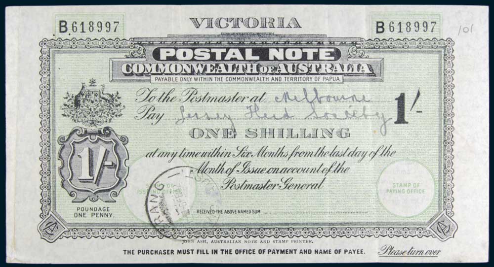 Postal Notes - Sale 97 - Noble Numismatics